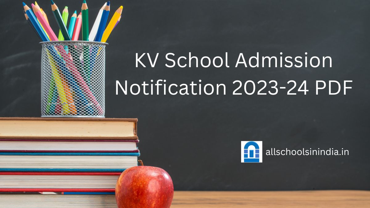 KVS Admission Notification 2023-24