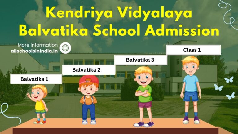 Kendriya Vidyalaya Balvatika and Class-1 Admission 2024-25 Started ...